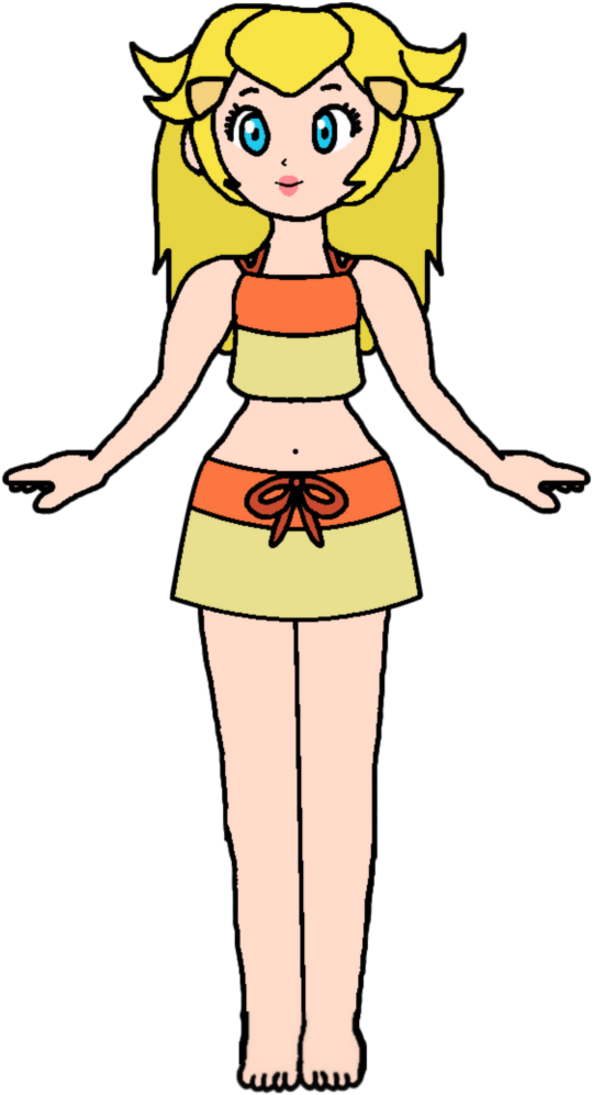 Dawn By Katlime Yellow Bikini, Princess Peach Clipart - Large Size Png ...