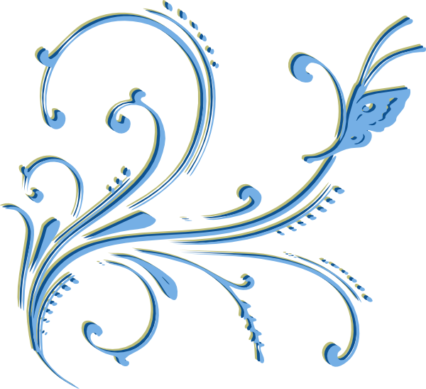 Flourishes Clipart - Vectores En Color Turquesa - Png Download - Large ...