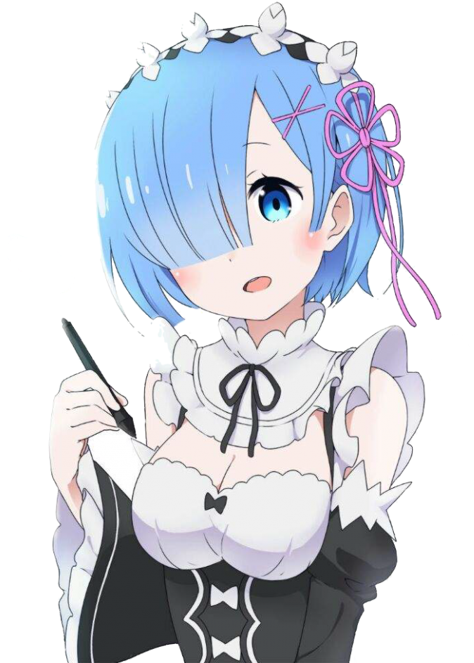 Anime Character Rem Clipart Large Size Png Image Pikpng