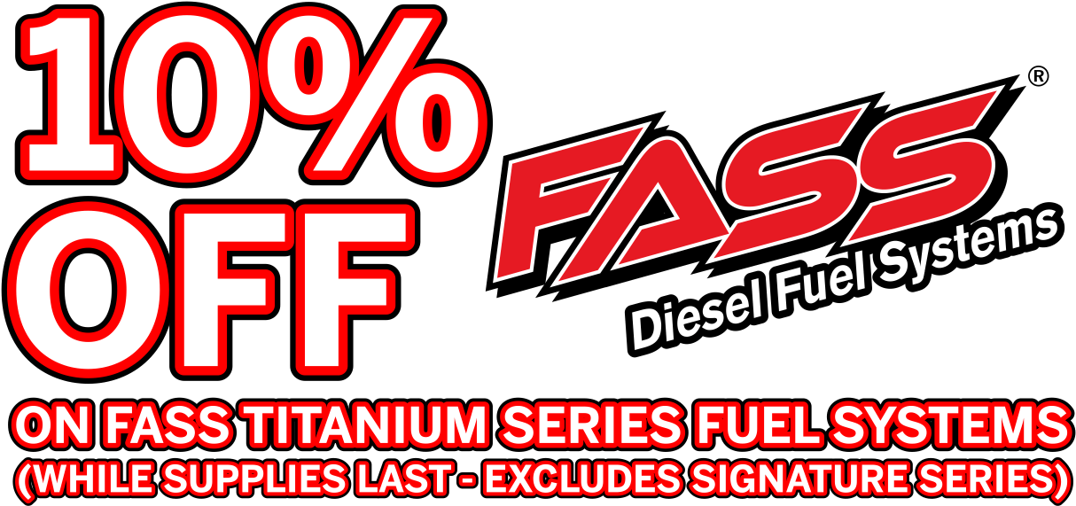 10% Off On Fass Titanium Series Fuel Systems - Carmine Clipart - Large ...