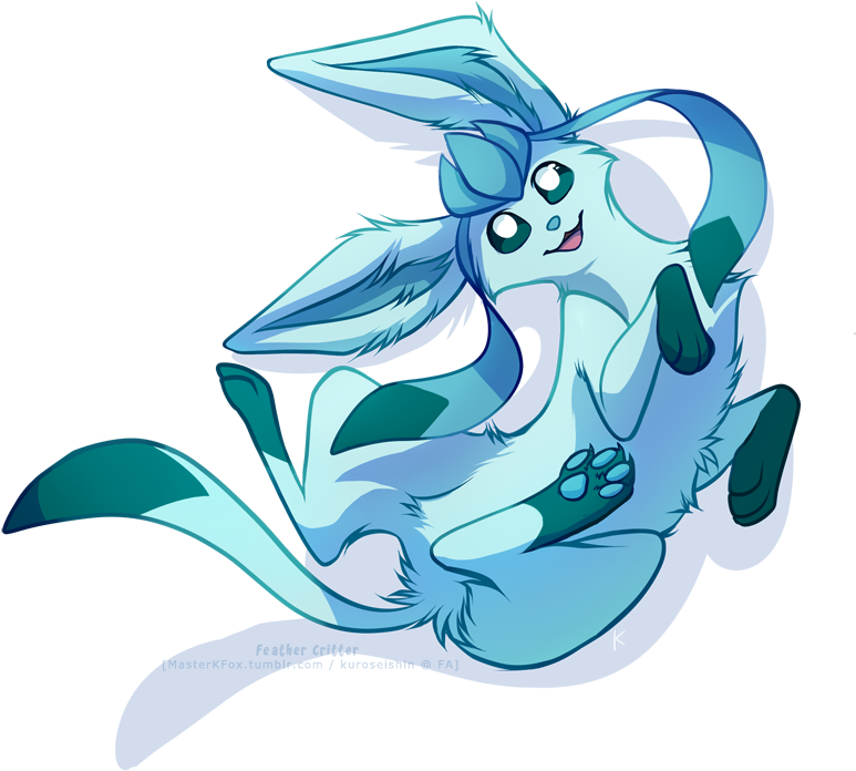Cute Glaceon Illustration Clipart Large Size Png Image Pikpng