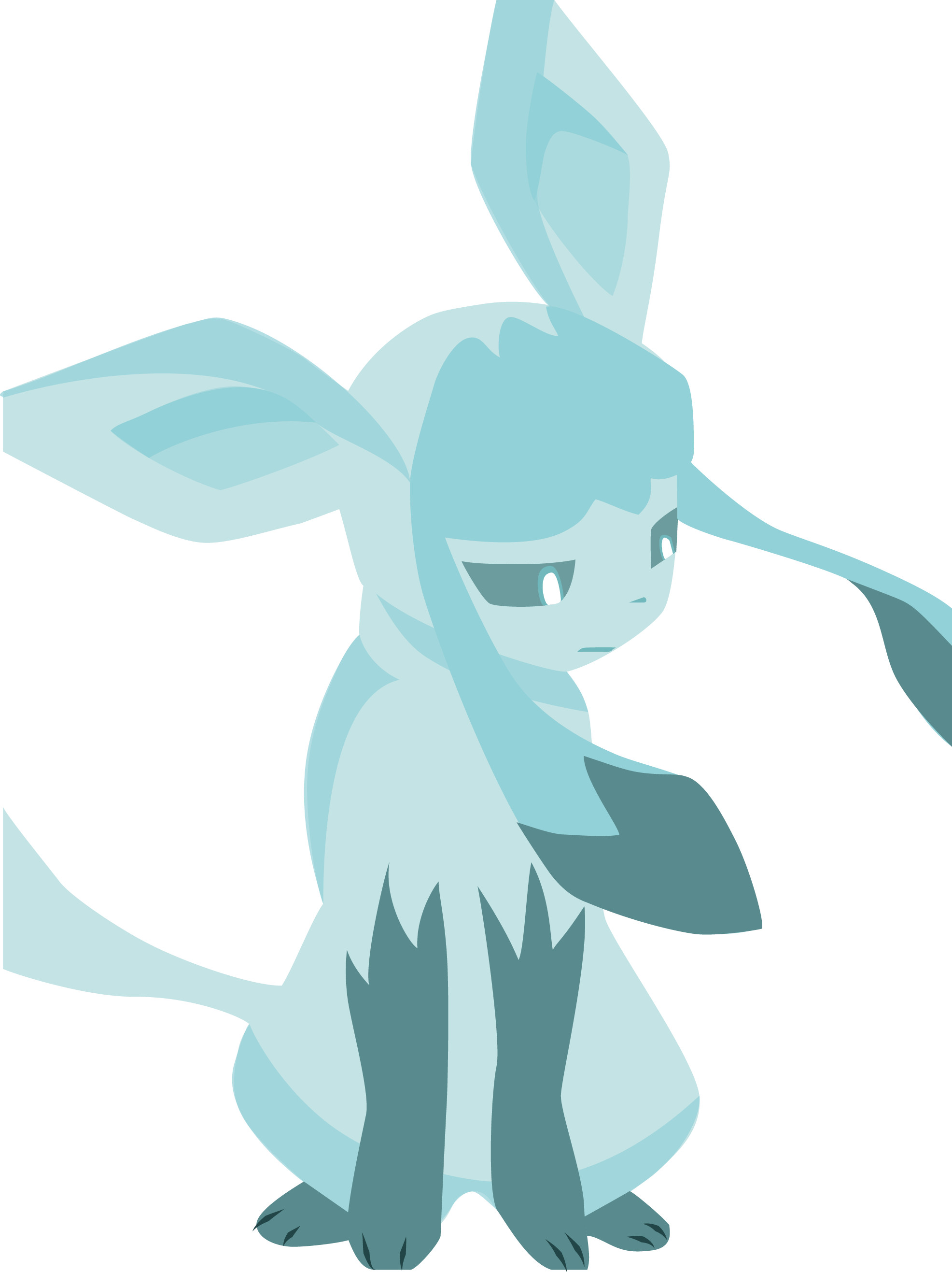 Glaceon Cartoon Clipart Large Size Png Image Pikpng