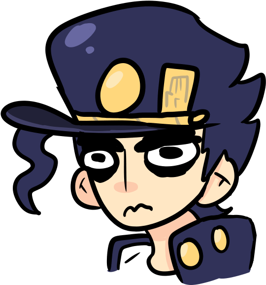 I Drew This Jotaro A While Ago, I Thought I'd Post - Cartoon Clipart ...