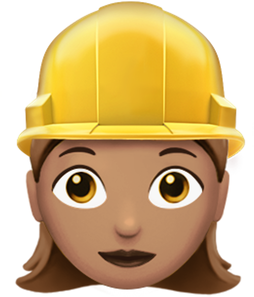 More Free Hard Working Female Png Images - Builder Emoji Clipart ...