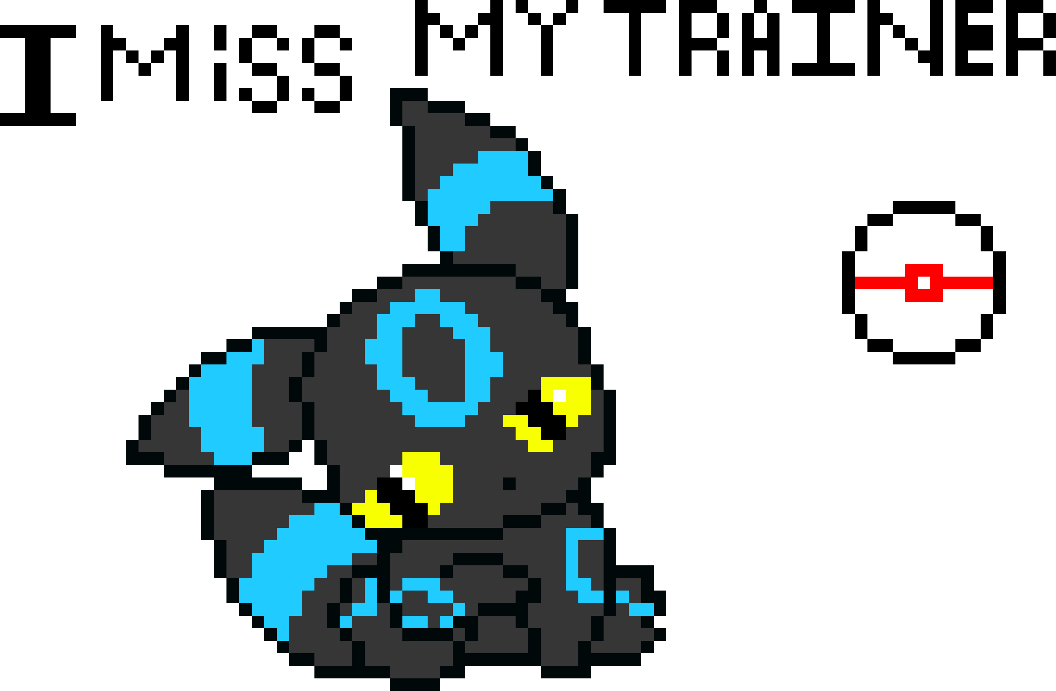 Shiny Umbreon Umbreon Pixel Art Pokemon Clipart Large Size Png