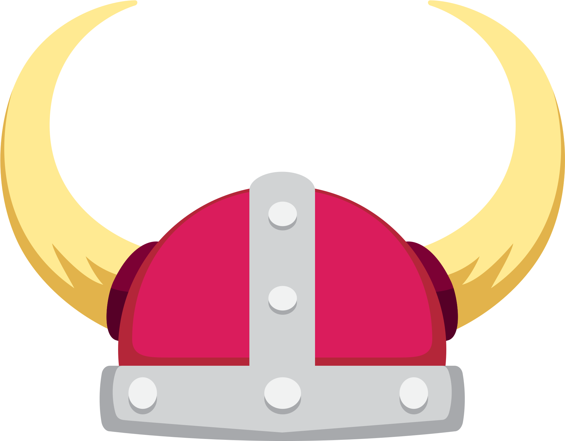 Viking Helmet Sticker By Twitterverified Account - Circle Clipart ...