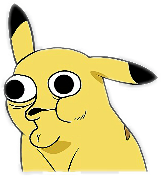 Download Derp Sticker - Pikachu Meme Face Png Clipart Png Download - PikPng