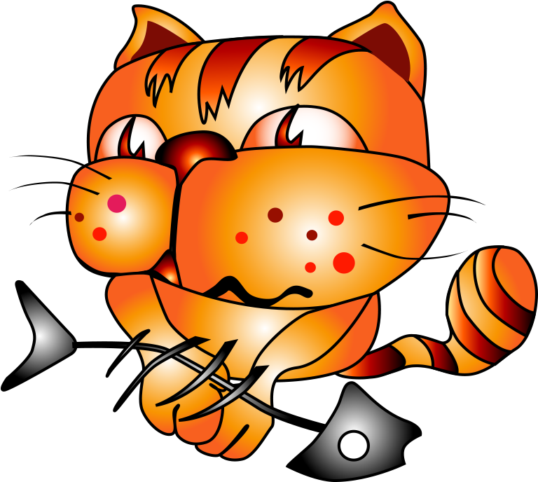 Garfield Clipart Orange Cat - 卡通 猫 - Png Download - Large Size Png ...