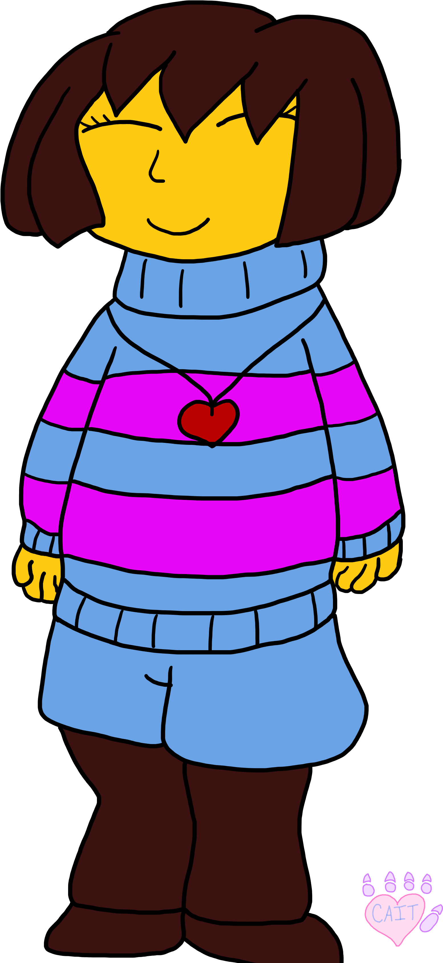 Frisk - Cartoon Clipart - Large Size Png Image - PikPng