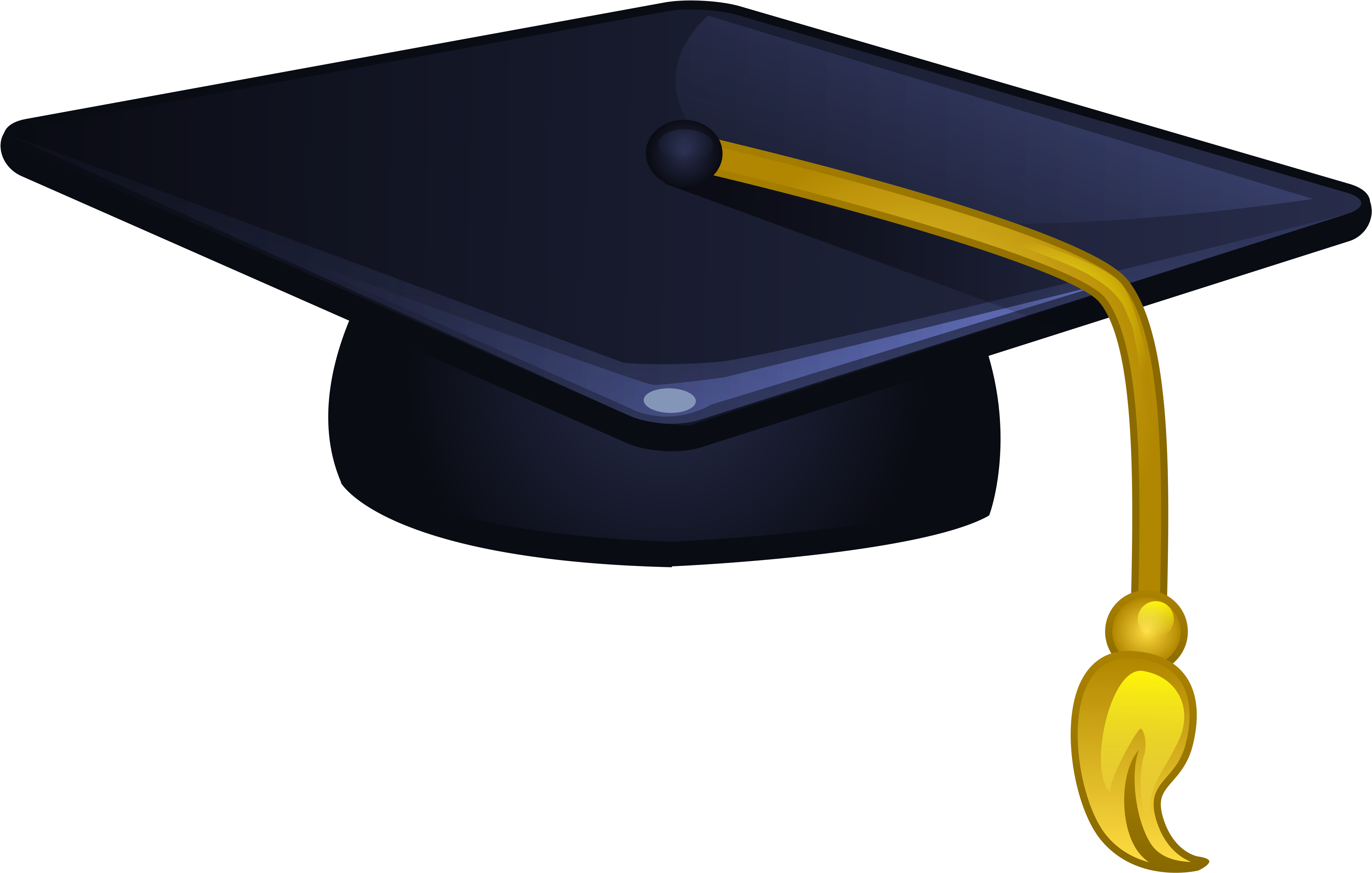 Transparent Graduation Cap Blue Clipart - Large Size Png Image - PikPng