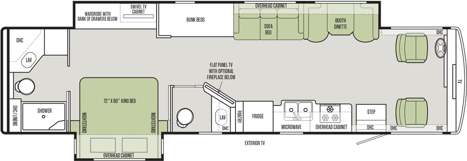 Tiffin 36ua Allegro Type A Motorhome Rental Clipart - Large Size Png ...