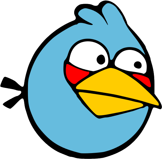 Blue Angry Birds - Angry Birds Characters Blue Clipart - Large Size Png ...