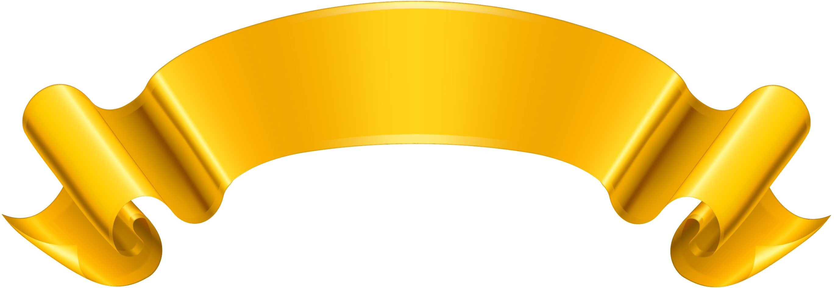 Yellow Ribbon Png Download Image - Gold Ribbon Png Clipart - Large Size ...