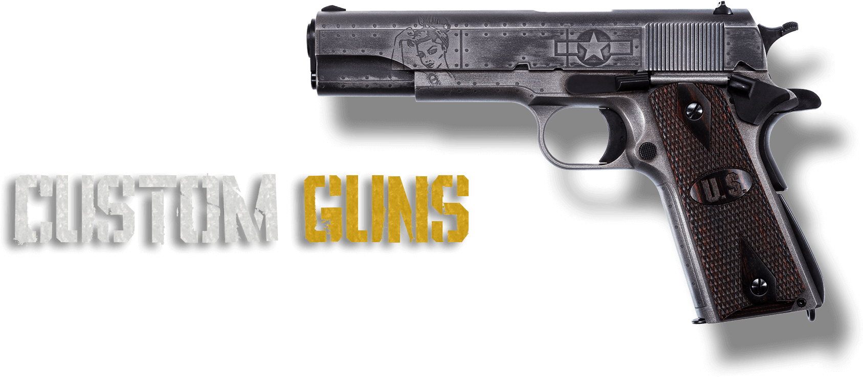 Gun Png Transparent - Auto Ordnance 1911 Victory Girl Clipart - Large ...