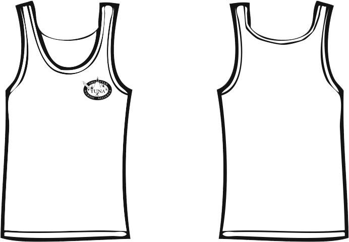 Tuna White Tank Top - Transparent White Tank Top Clipart - Large Size ...