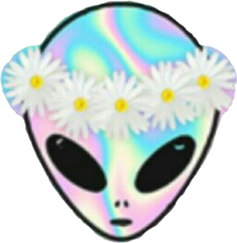 Alien Sticker - Alien With A Crown Clipart - Large Size Png Image - PikPng