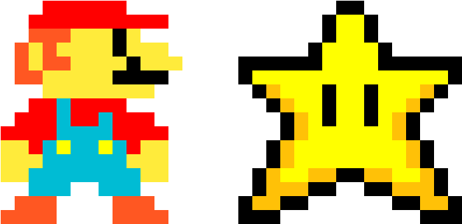 Mario Star - Old School Mario Star Clipart - Large Size Png Image - PikPng