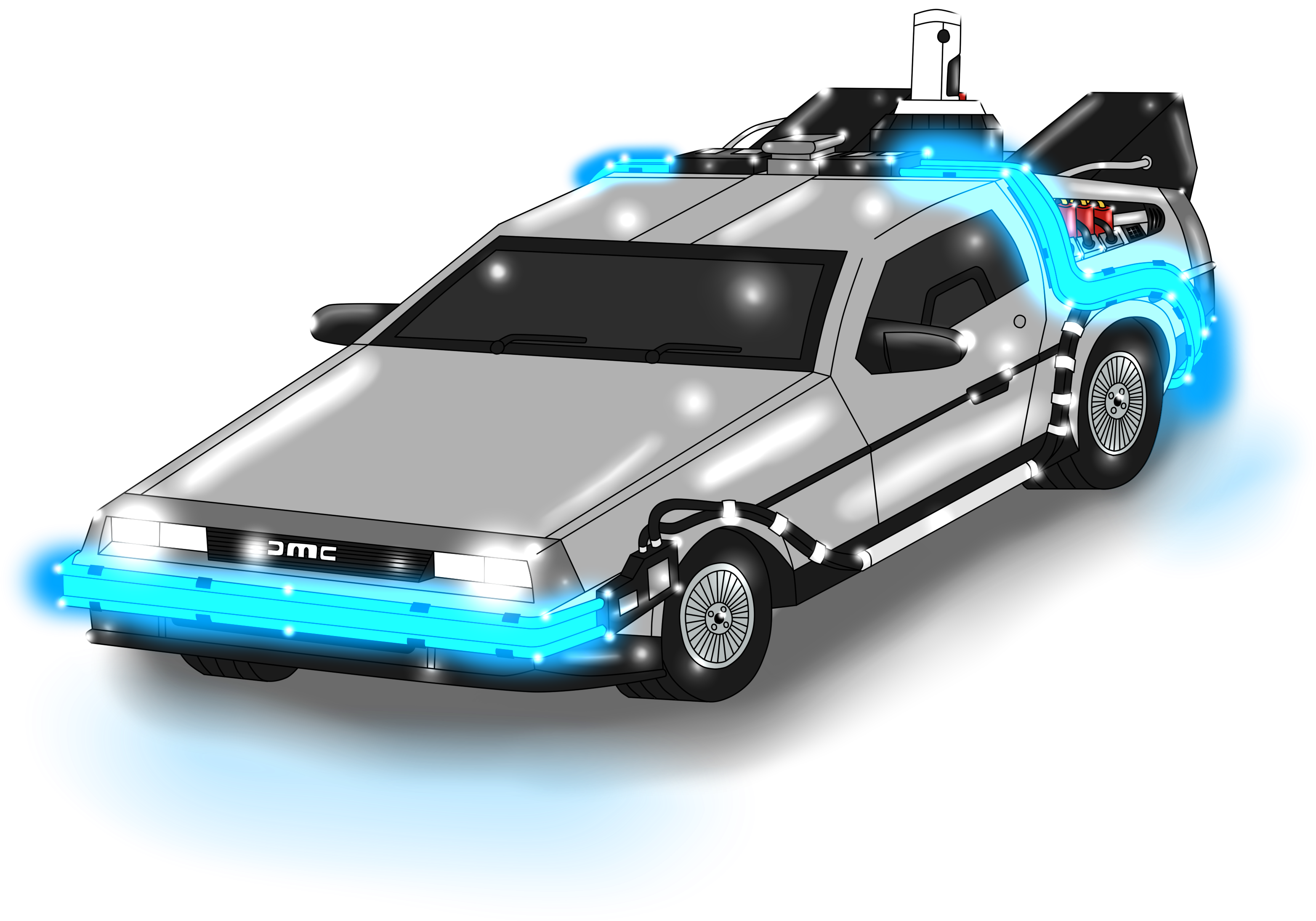 Delorean - Render - Delorean Car Png Files Clipart - Large Size Png ...