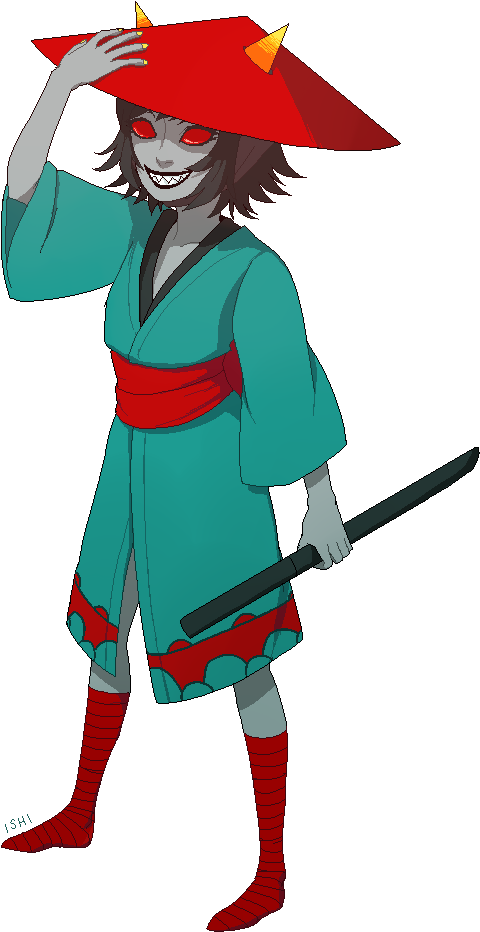 Homestuck Samurai - Terezi Cane Sword Clipart - Large Size Png Image ...