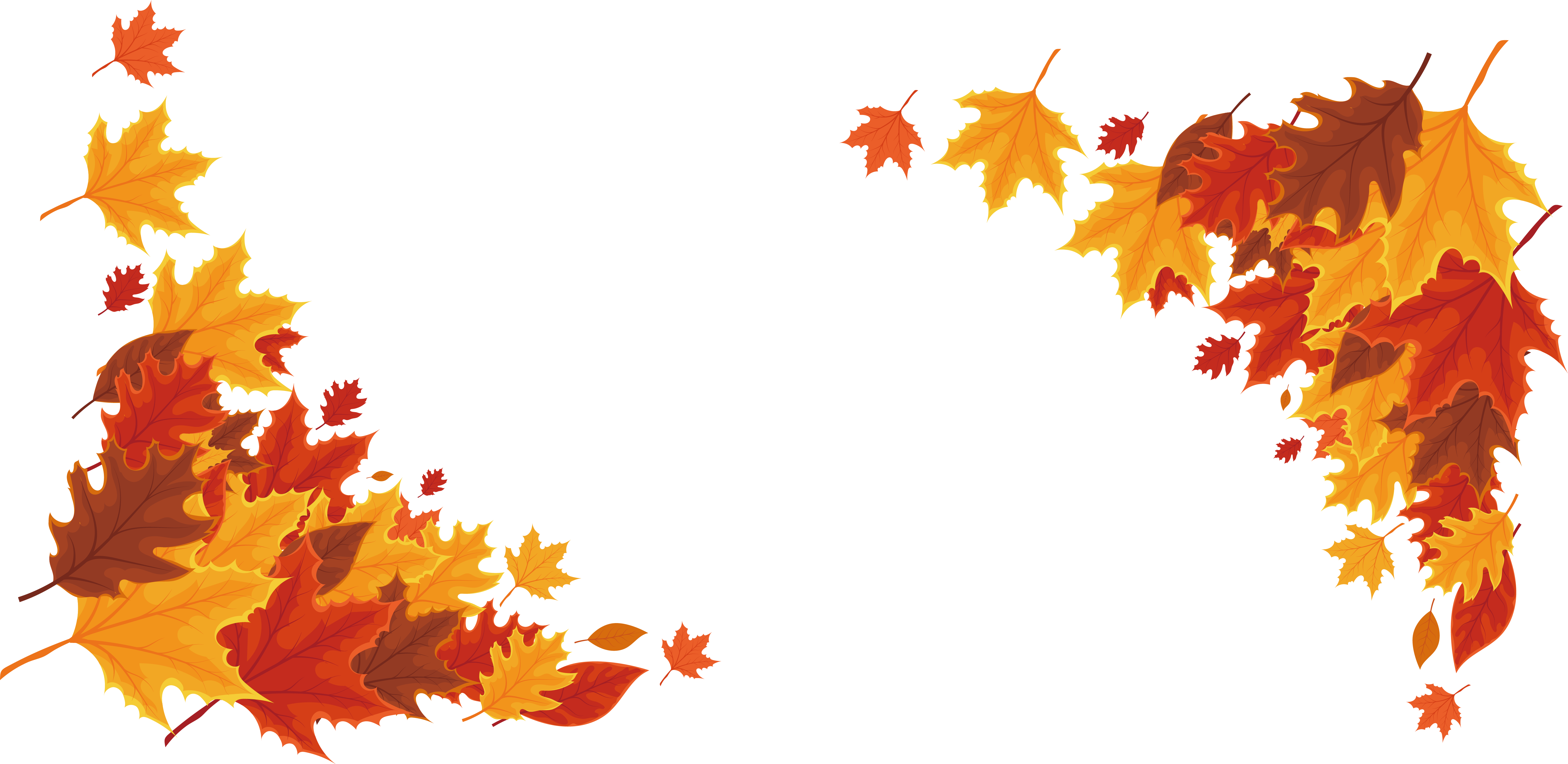 Red Leaf Border Transprent Maple Leaf Border Png Clipart Large Size 