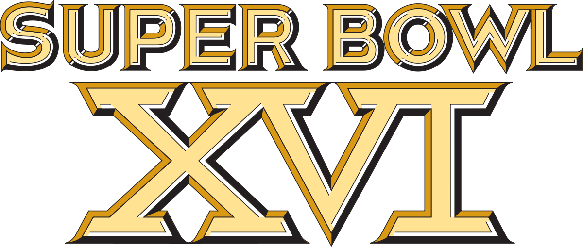 Super Bowl Xvi Logo Clipart - Large Size Png Image - PikPng