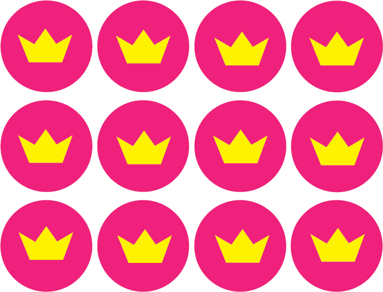 Pink Crown Background - Princess Crown Topper Printable Clipart - Large ...