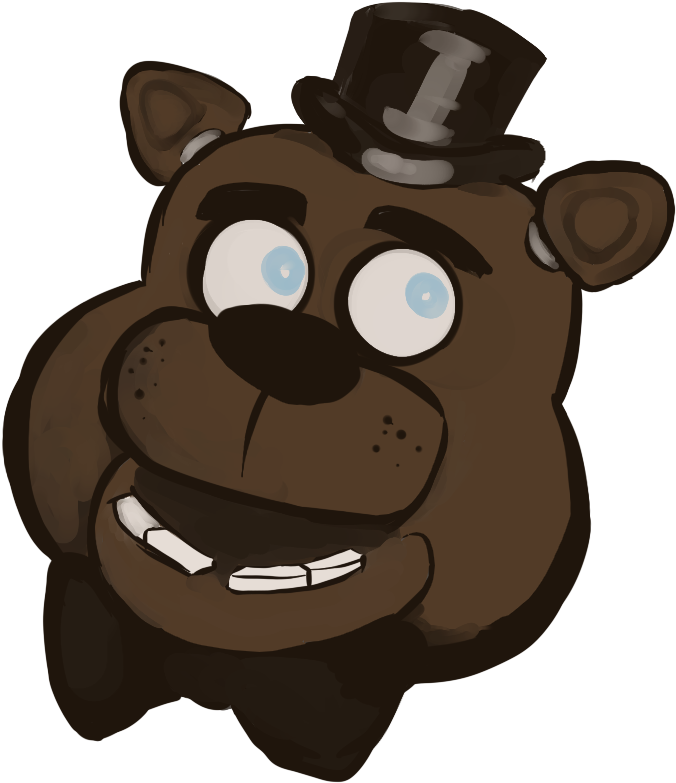 Freddy Fazbear - Cartoon Clipart - Large Size Png Image - PikPng