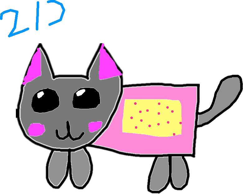 Nyan Cat - Clipart - Large Size Png Image - PikPng