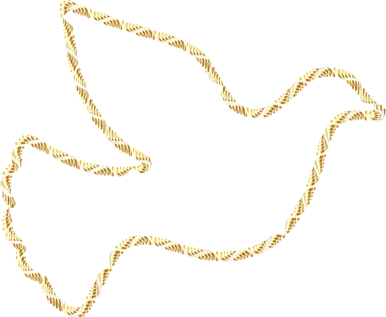 Clipart - Transparent Gold Dove Png - Large Size Png Image - PikPng