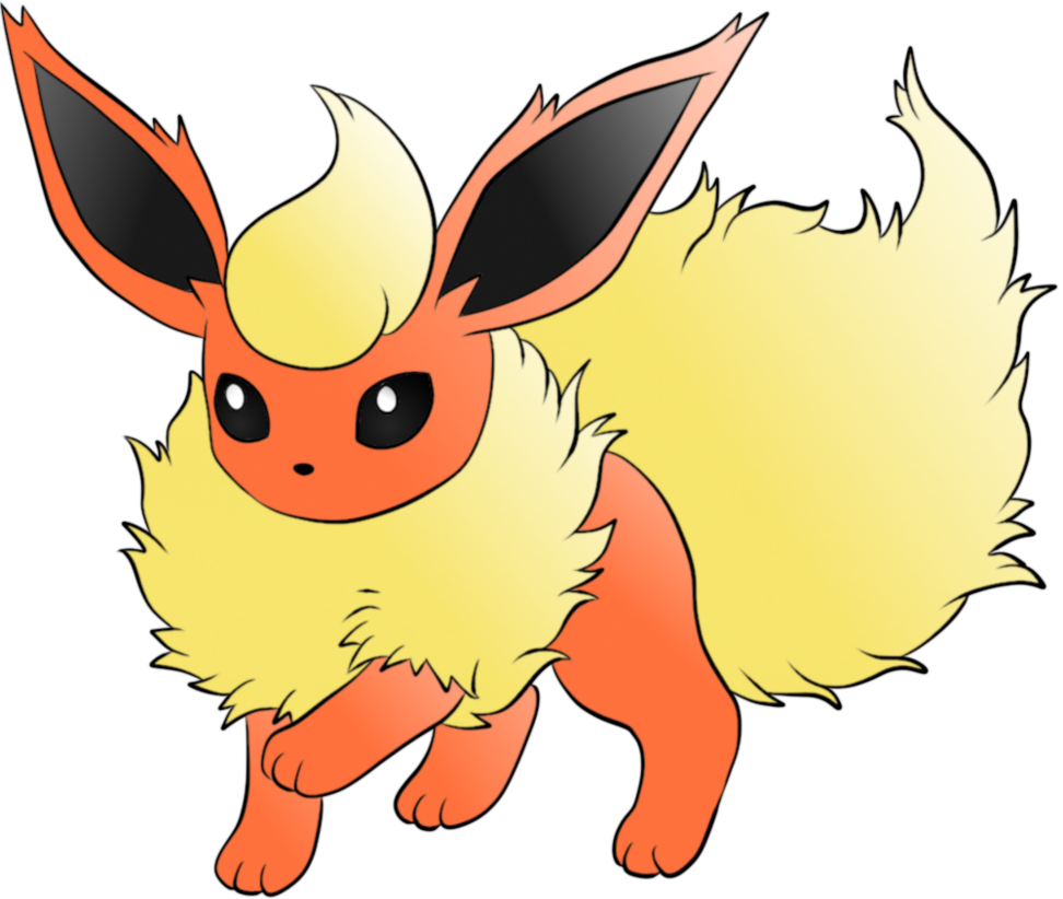 Flareon Pokemon Png - Pokemon Eevee Evolution Flareon Clipart - Large Size Png Image - PikPng