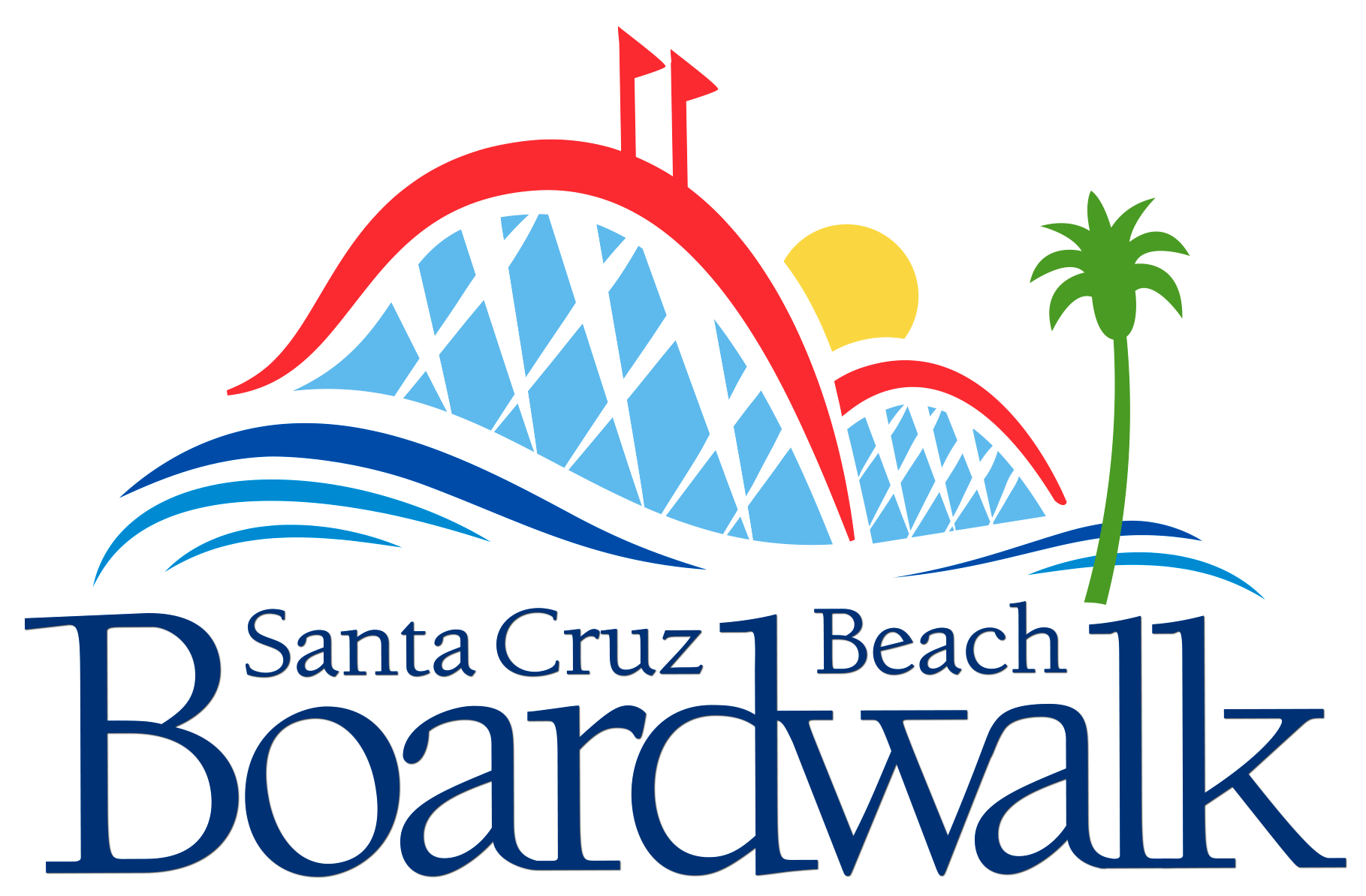 Santa Cruz Beach Logo Clipart - Large Size Png Image - PikPng