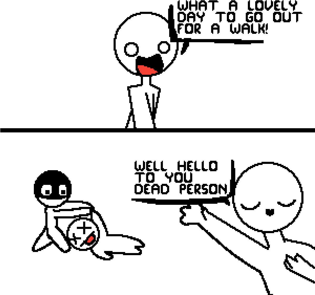 Hello Dead Person - Cartoon Dead Person Clipart - Large Size Png Image ...