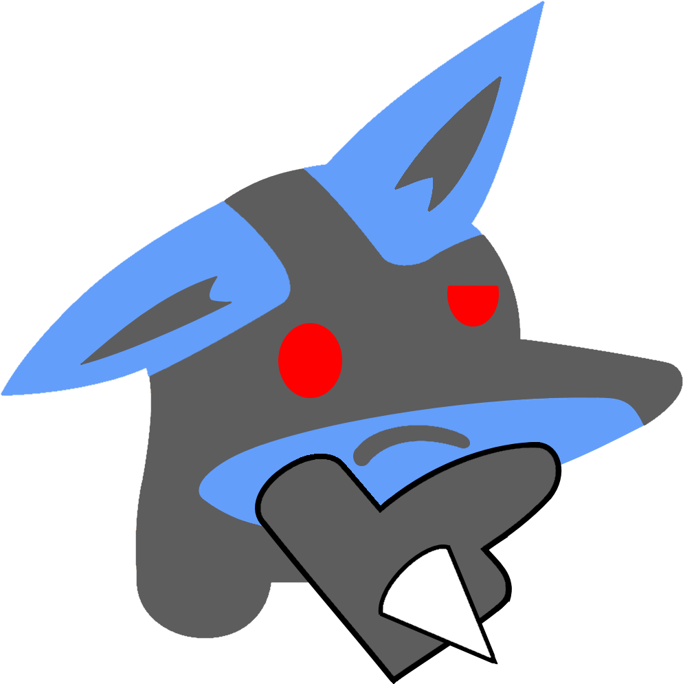 Lucario Think - Pokemon Transparent Emoji Clipart - Large Size Png ...
