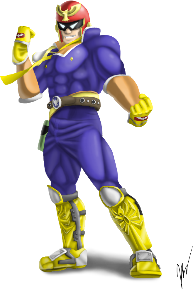 Captain Falcon Png - Smash Bros Captain Falcon Clipart - Large Size Png ...