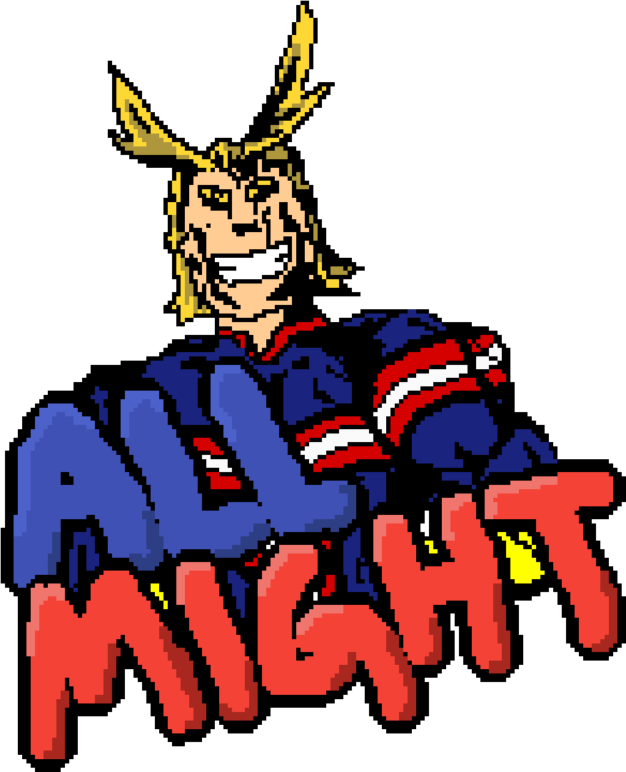 All Might - Cartoon Clipart - Large Size Png Image - PikPng