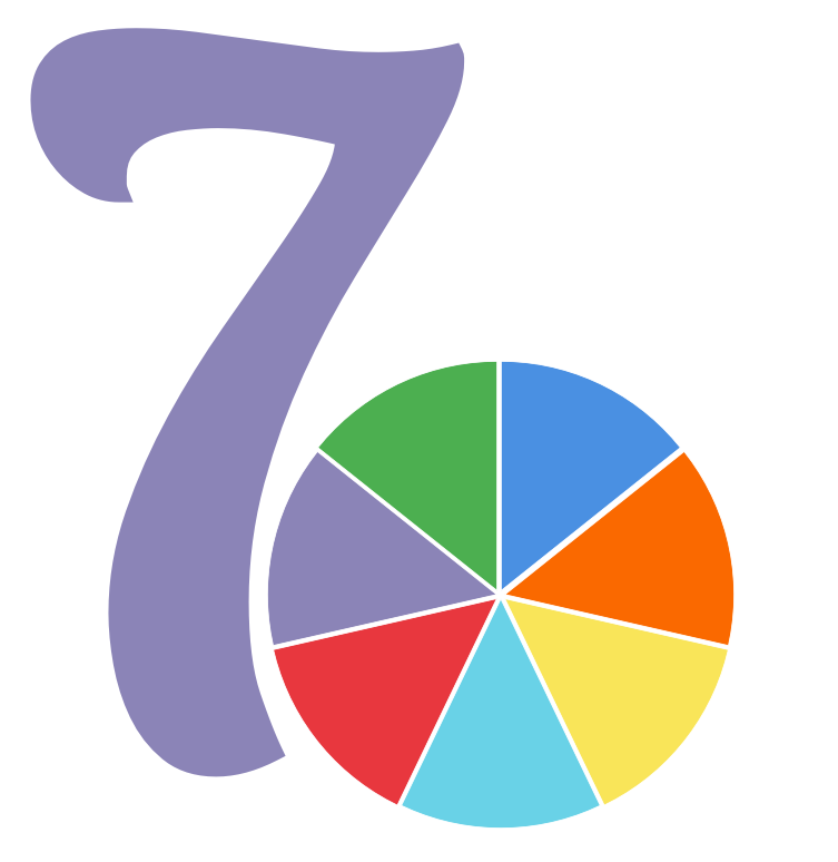 Download Seven Colors Brand Logo - 7 Colors Clipart Png Download - PikPng