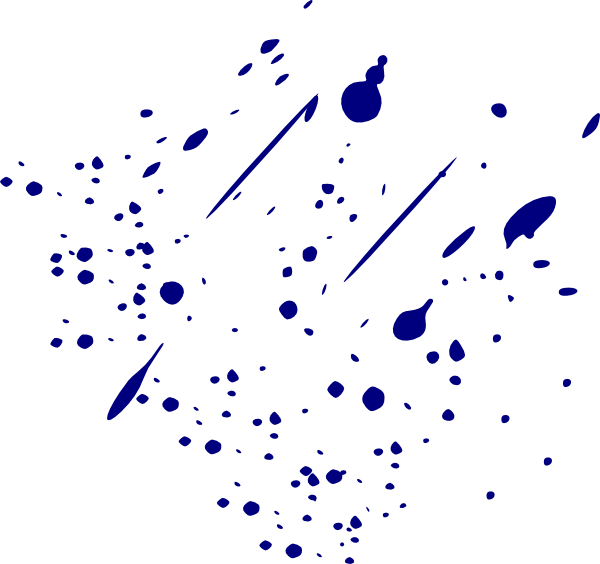 Blue Paint Splatter Png Clipart - Large Size Png Image - PikPng