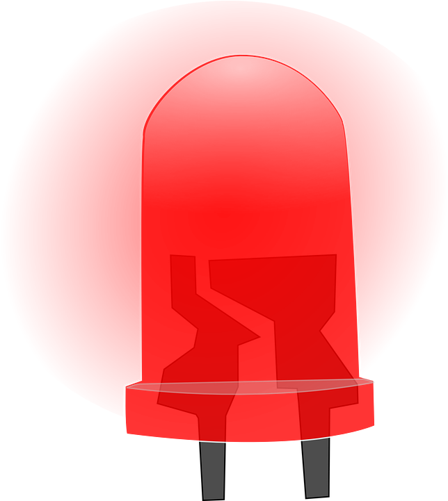 Flashlight Clipart Red - Light-emitting Diode - Png Download - Large ...