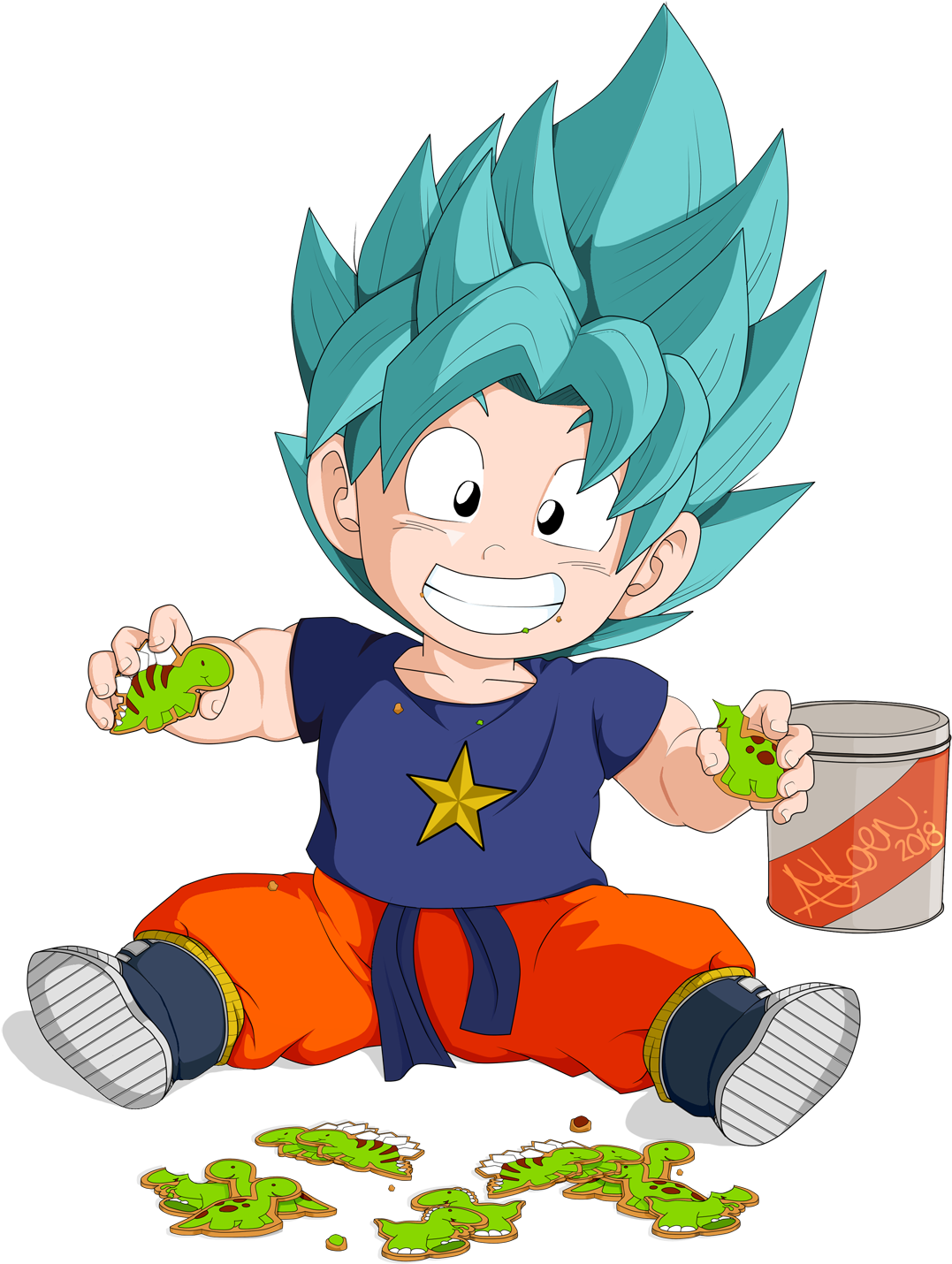 Goku And Bulma's Second Son - Cartoon Clipart - Large Size Png Image ...