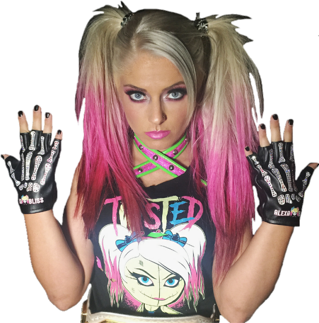 Alexa Bliss With Gloves Clipart - Large Size Png Image - PikPng