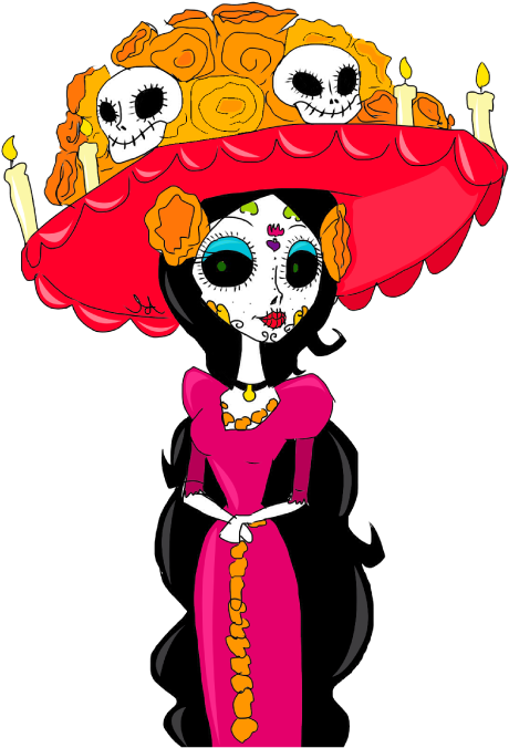 Mexico Clipart Catrina - Catrina Day Of The Dead Clipart - Png Download ...
