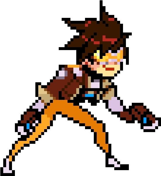 Tracer Pixel Spray - Overwatch Tracer Pixel Spray Clipart - Large Size ...