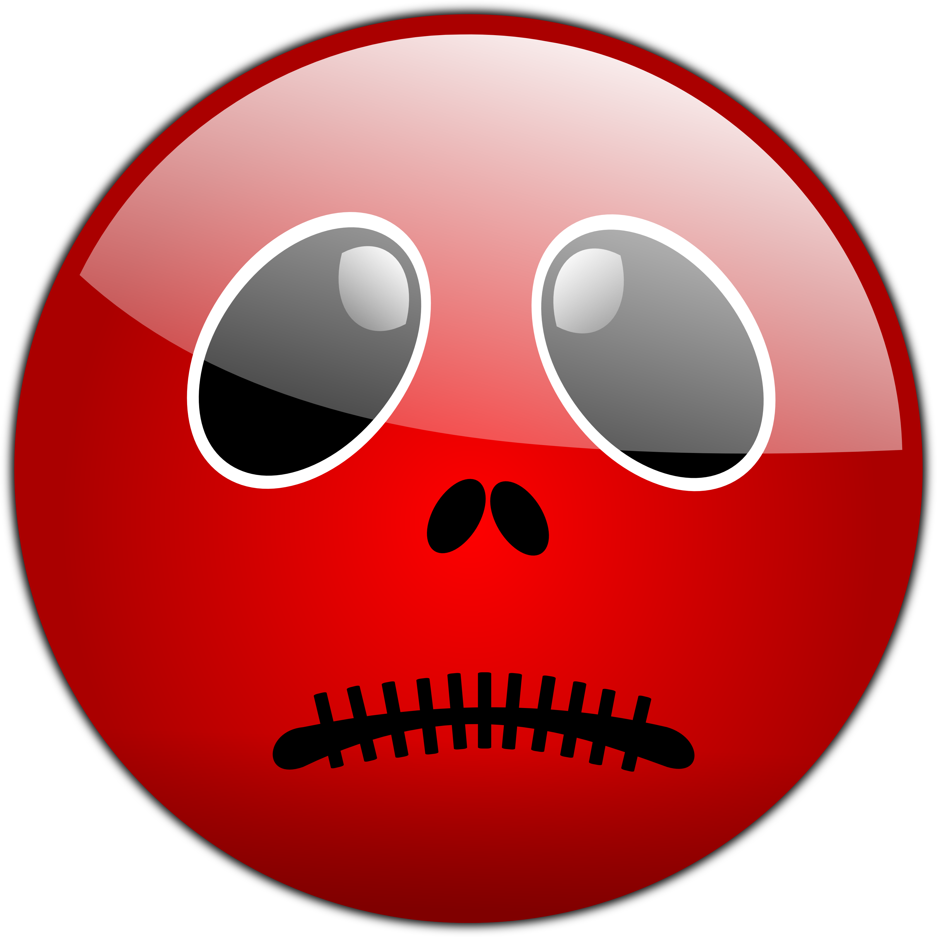 Sad Emoji Clipart Red Faced - Halloween Smiley Face - Png Download ...