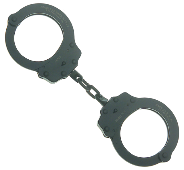 Peerless Black Standard Handcuffs - Magnifying Glass Clipart - Large ...