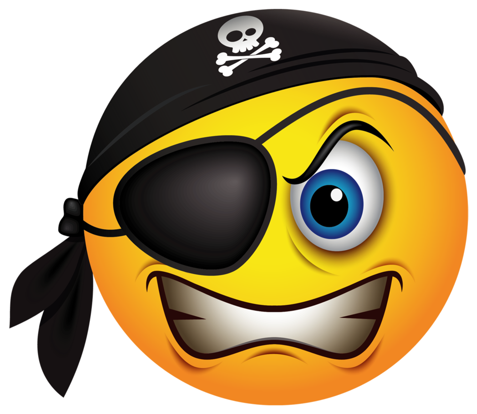 Emoticon Piracy Smiley Pirate Emoji Hd Image Free Png - Pirate Smiley ...