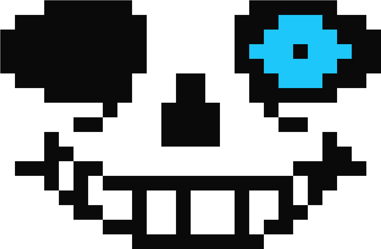 Download Sans Eye Transparent - Undertale Sans Face Blue Eye Clipart ...