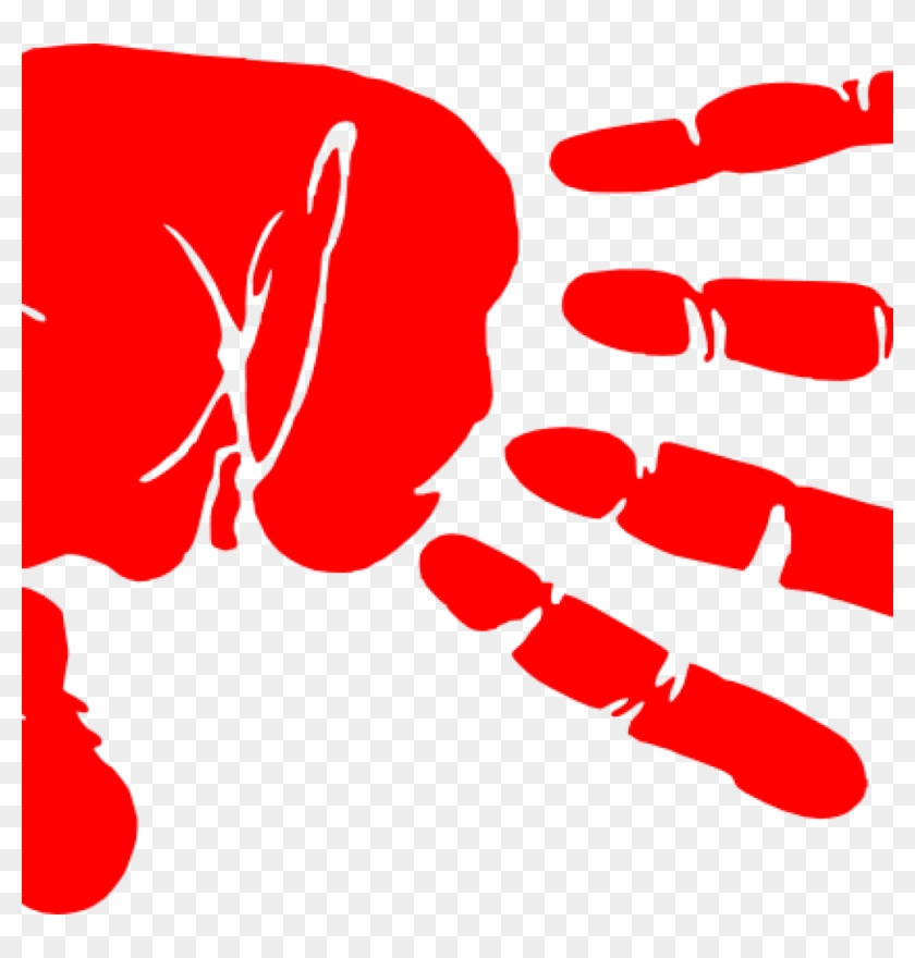 Handprint Clipart Handprint Clipart Red Cute Borders - Clip Art - Png ...