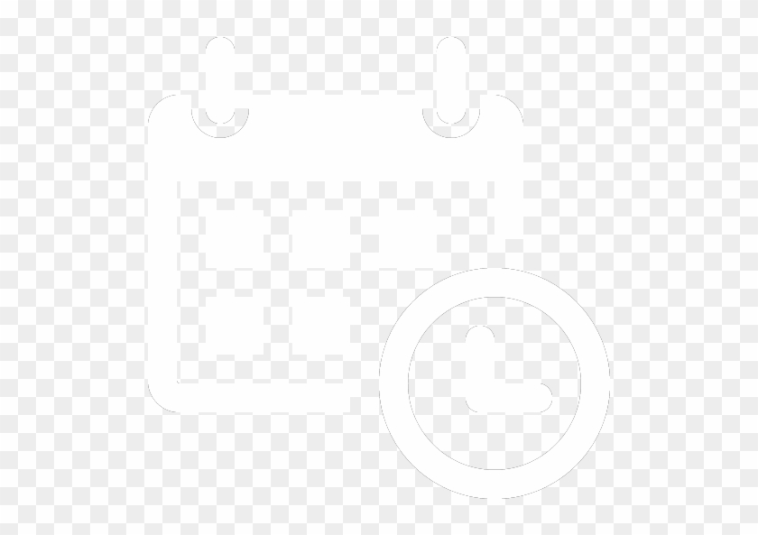 Download Calendar Time Icon White Clipart Png Download - PikPng