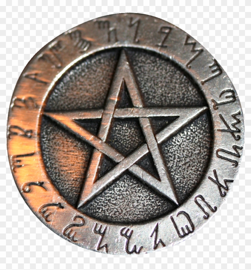 Pentagram Clipart Metal - Gold Pentacle Png Transparent Png (#1014414 ...
