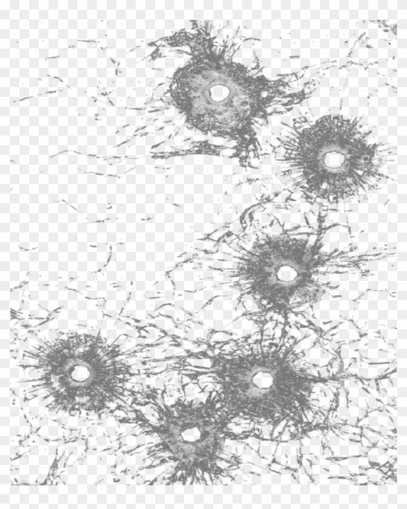 Download Mq Sticker - Bullet Hole On Glass Photoshop Clipart Png ...